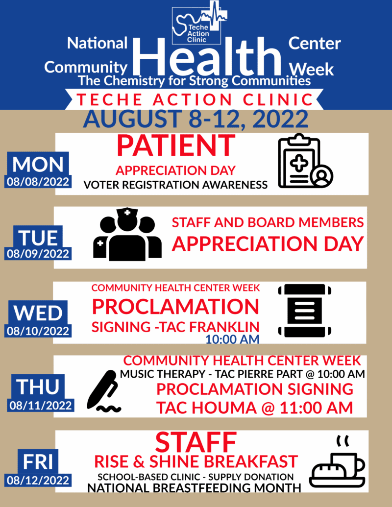 National Community Health Center Week | Teche Health